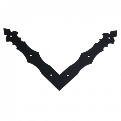 Domax decorative angle bracket made of steel in antique black, 300 x ...