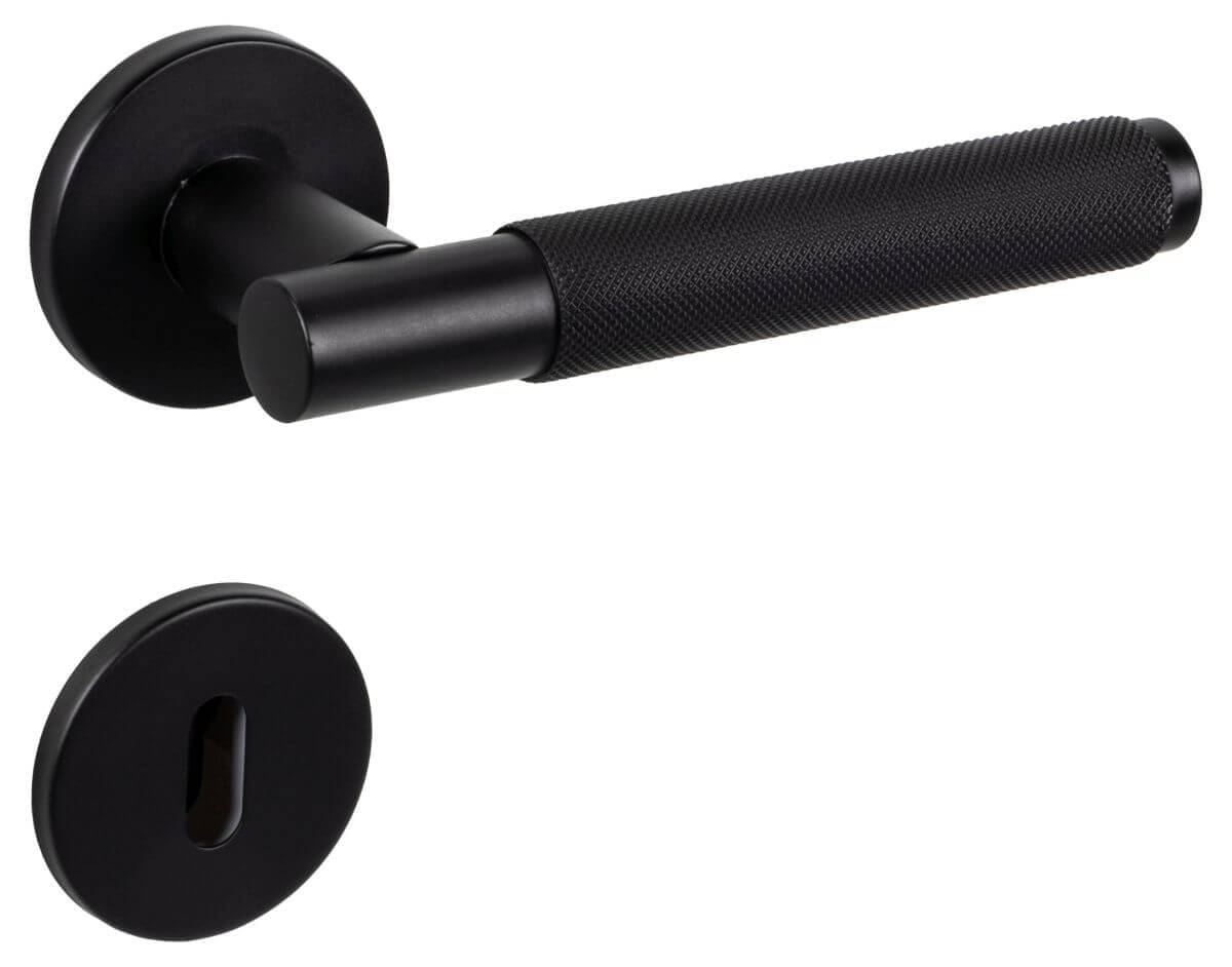 Fimet Türdrücker MARION 1444 aus Messing, BB - Buntbart - Schwarz matt ...