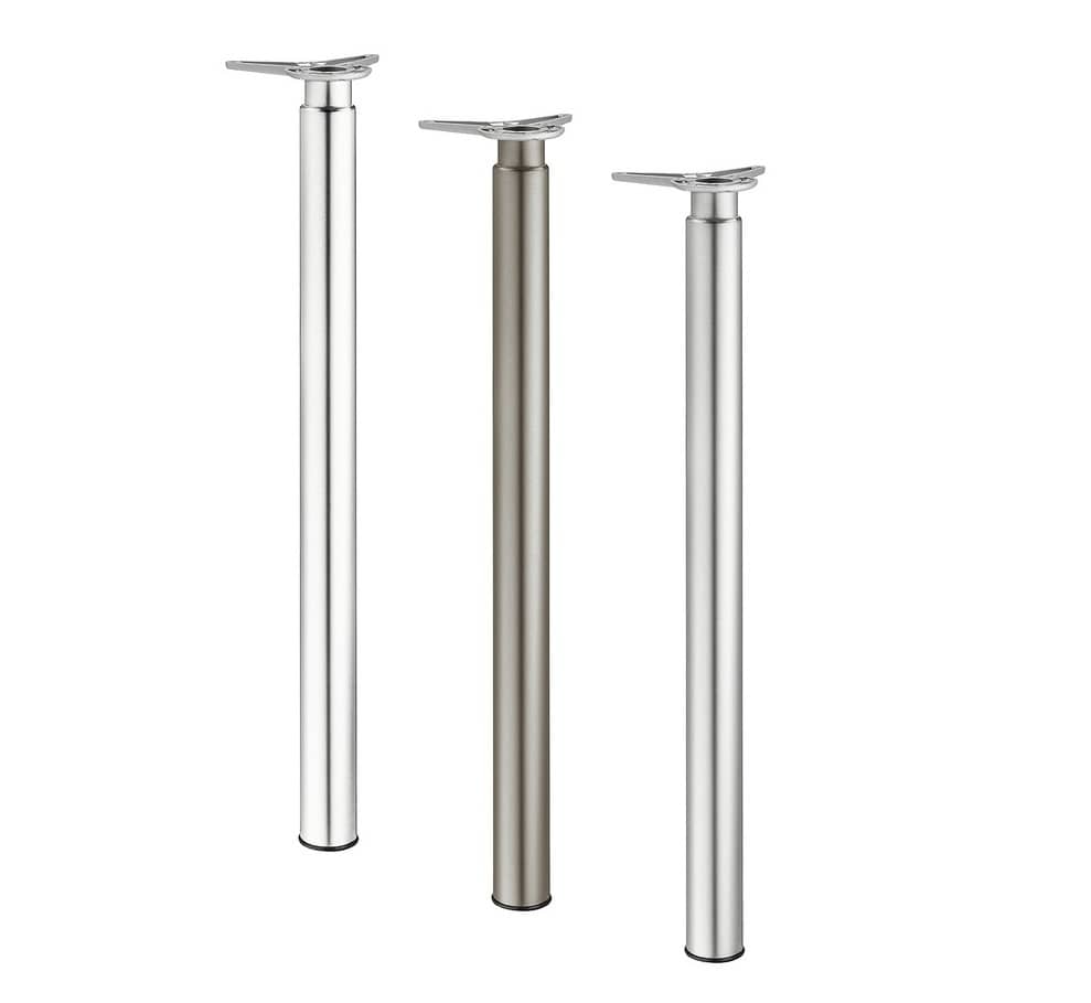 Häfele table leg H1730 table leg, height-adjustable 700-880 mm, chrome ...