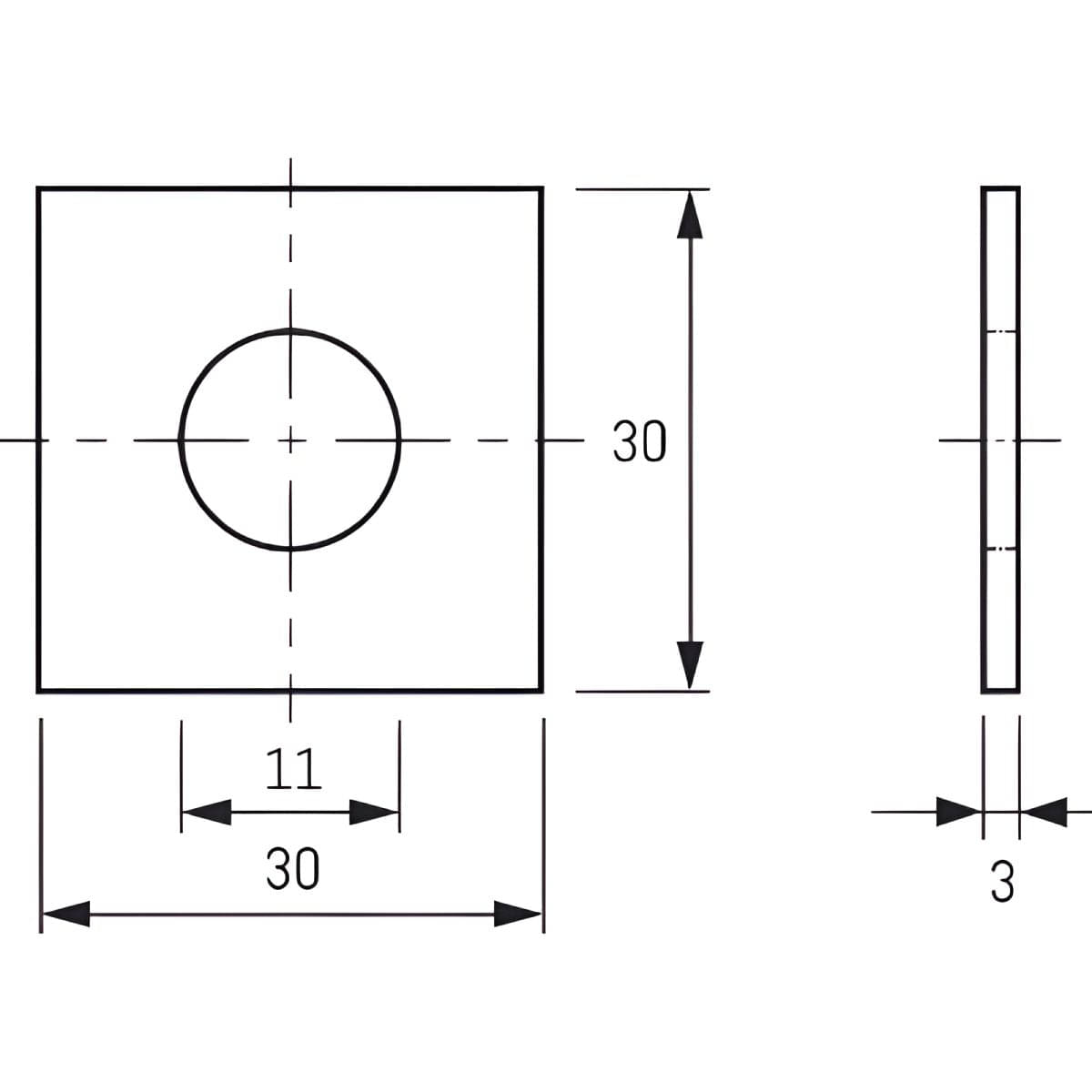 Gedotec Unterlegscheibe aus Stahl verzinkt für Holzkonstruktionen, DIN ...