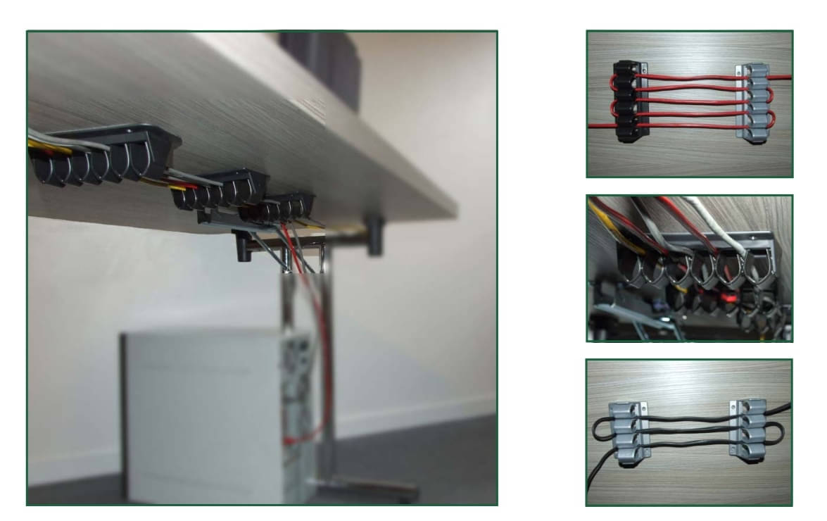 BMB Abrazadera de cable, negra Guía de cable CATCH UP, corta | corto ...