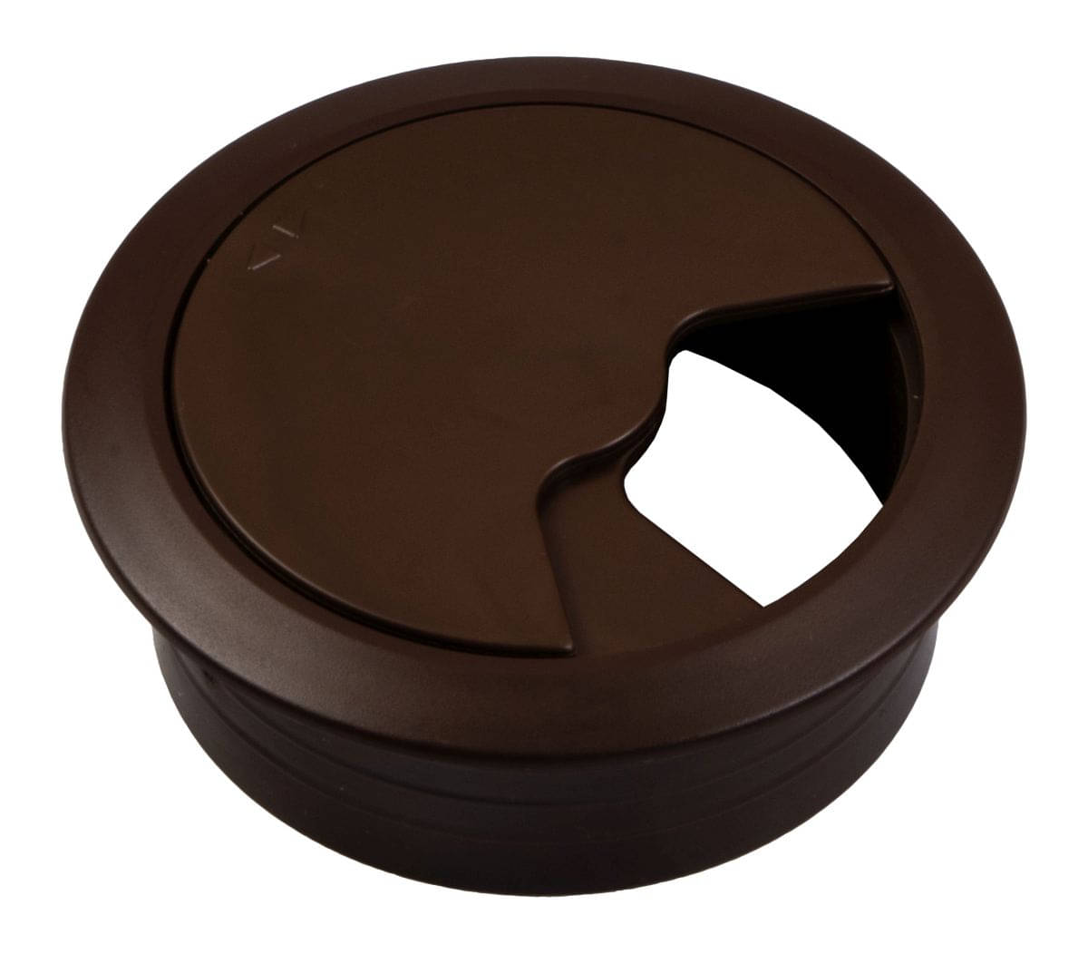 Gedotec WORK plastic cable grommet, round, 60 mm, brown | brown | 1006174