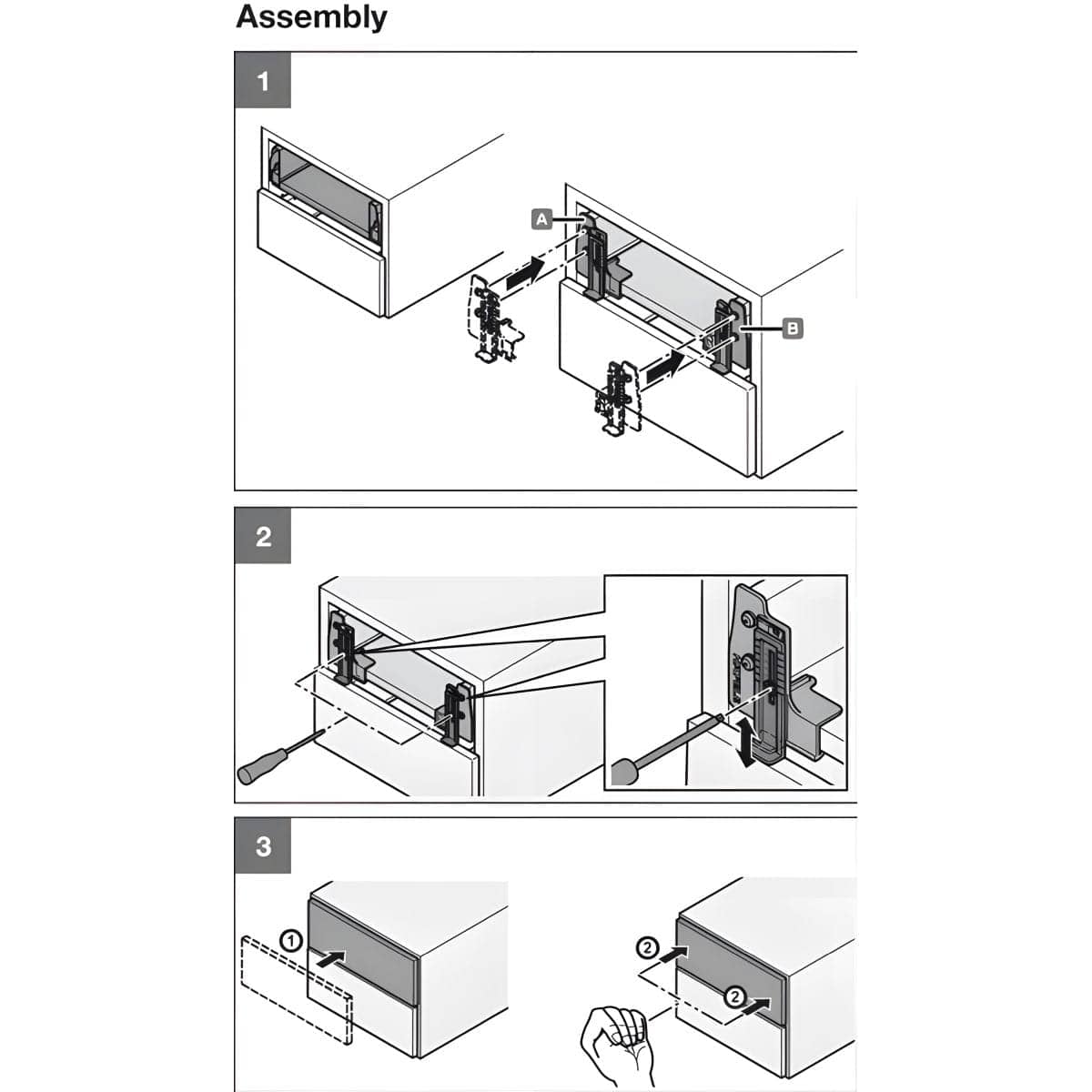 Gabarit de traçage Häfele Matrix pour fixation frontale Matrix Box P ...