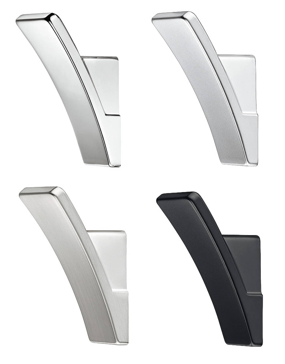 Häfele Garderobenhaken aus Metall, 56 x 25 mm, Chrom matt | Chrom matt ...